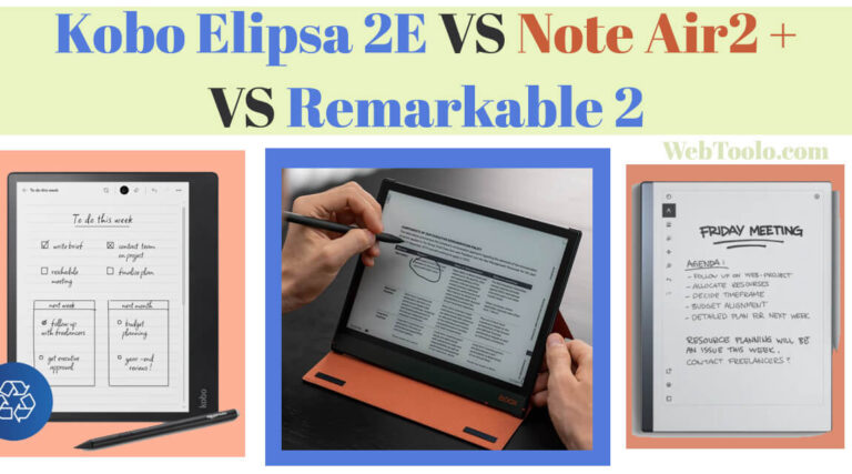 Kobo Elipsa 2e VS Boox Note Air 2 Plus VS Remarkable 2 - Specs ...