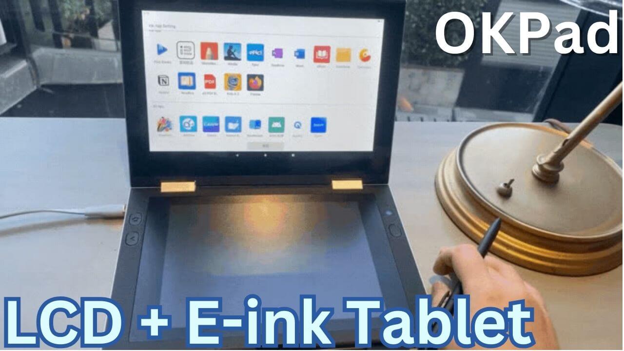 Bluegen OKPad is a dual screen E-ink LCD tablet - WebToolo.com