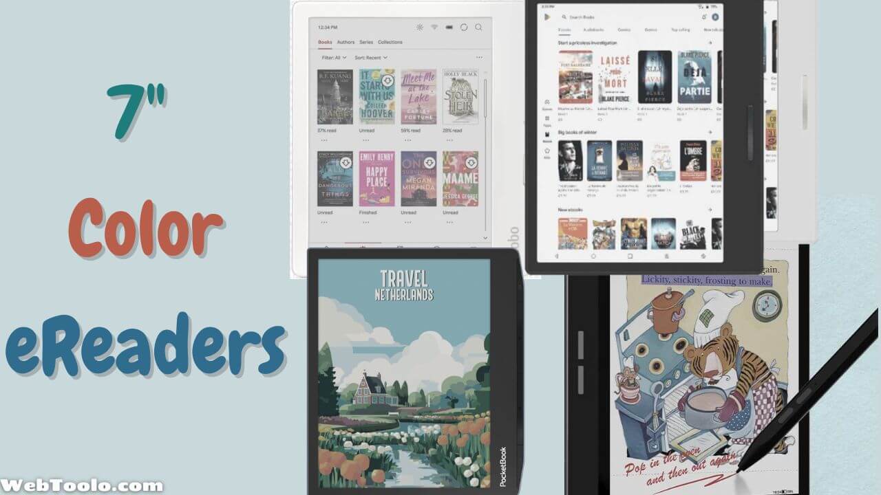 Best 7″ Color eReaders 2024 - WebToolo.com