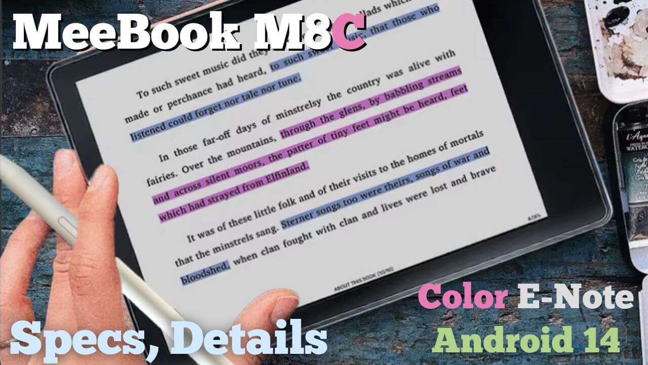 Meebook releases M8C Color eink note-taking tablet - WebToolo.com
