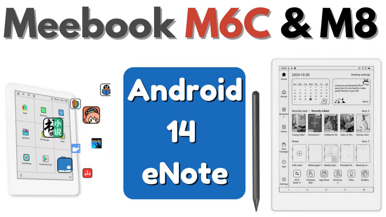 MeeBook release M8 e-note and M6C color android er-eader - WebToolo.com
