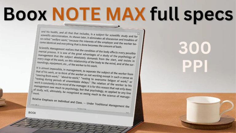 Boox releases Note Max for order. Full specs. - WebToolo.com